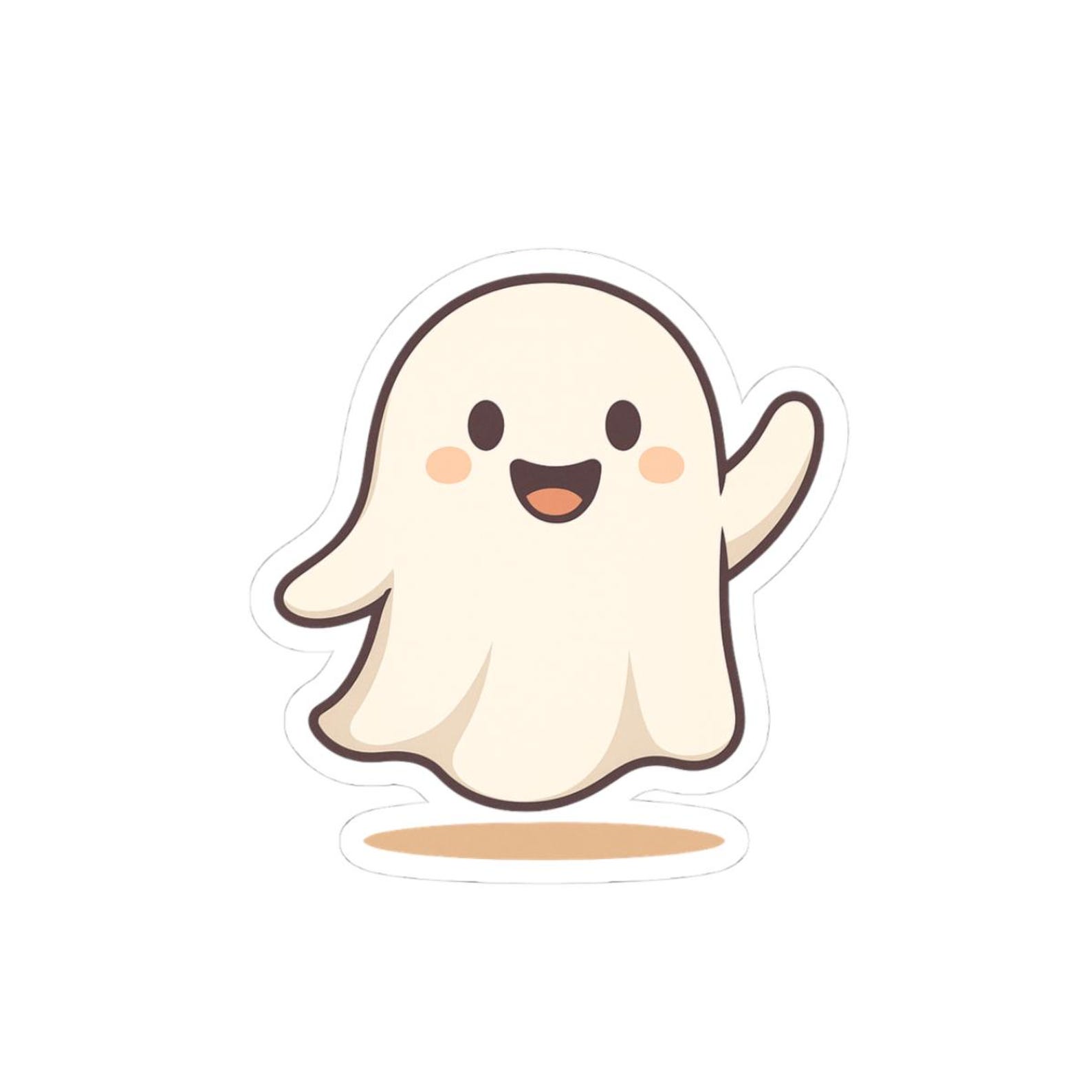 Cute Ghost Kiss-cut Stickers, Halloween Decor, Planner Accessories ...