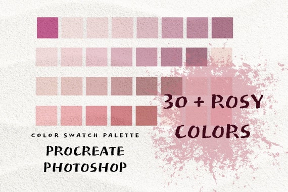 Procreate Color Palette Tool Instant Download Photoshop Rose - Etsy