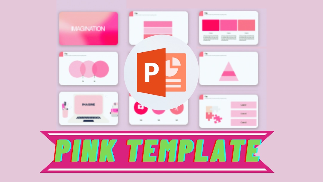 Hot Pink Vibrant Engergetic Color Mix Powerpoint Template Digital ...