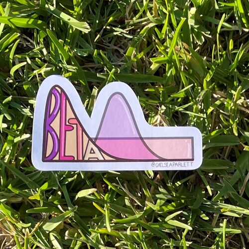 Normal Distribution Statistics Sticker - Etsy