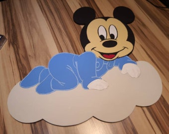 Baby Mickey on Cloud - Etsy