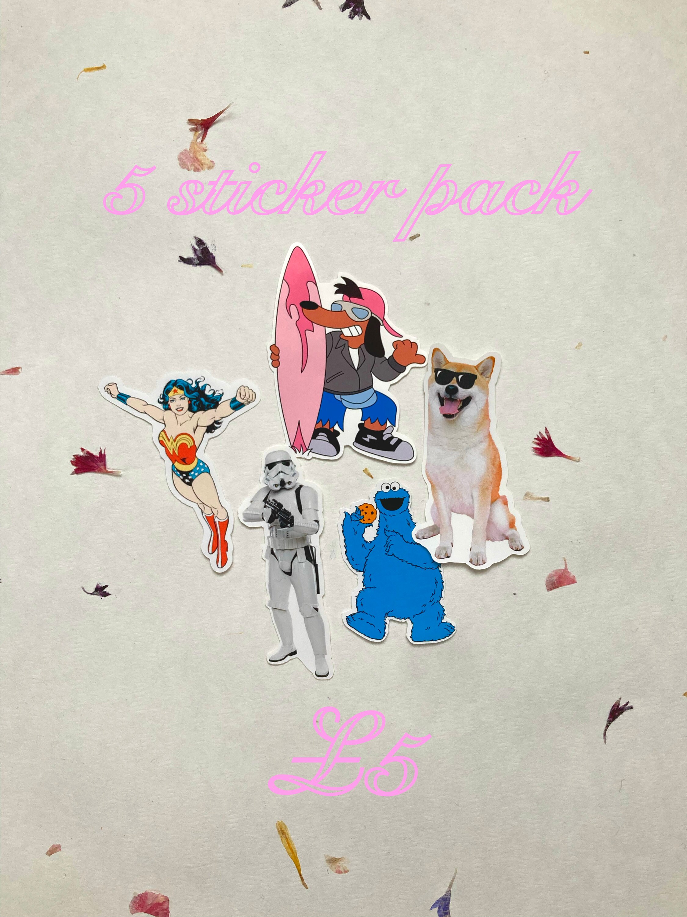 5 Random Sticker Pack the Simpsons, Adventure Time, Old Skool TV Shows ...