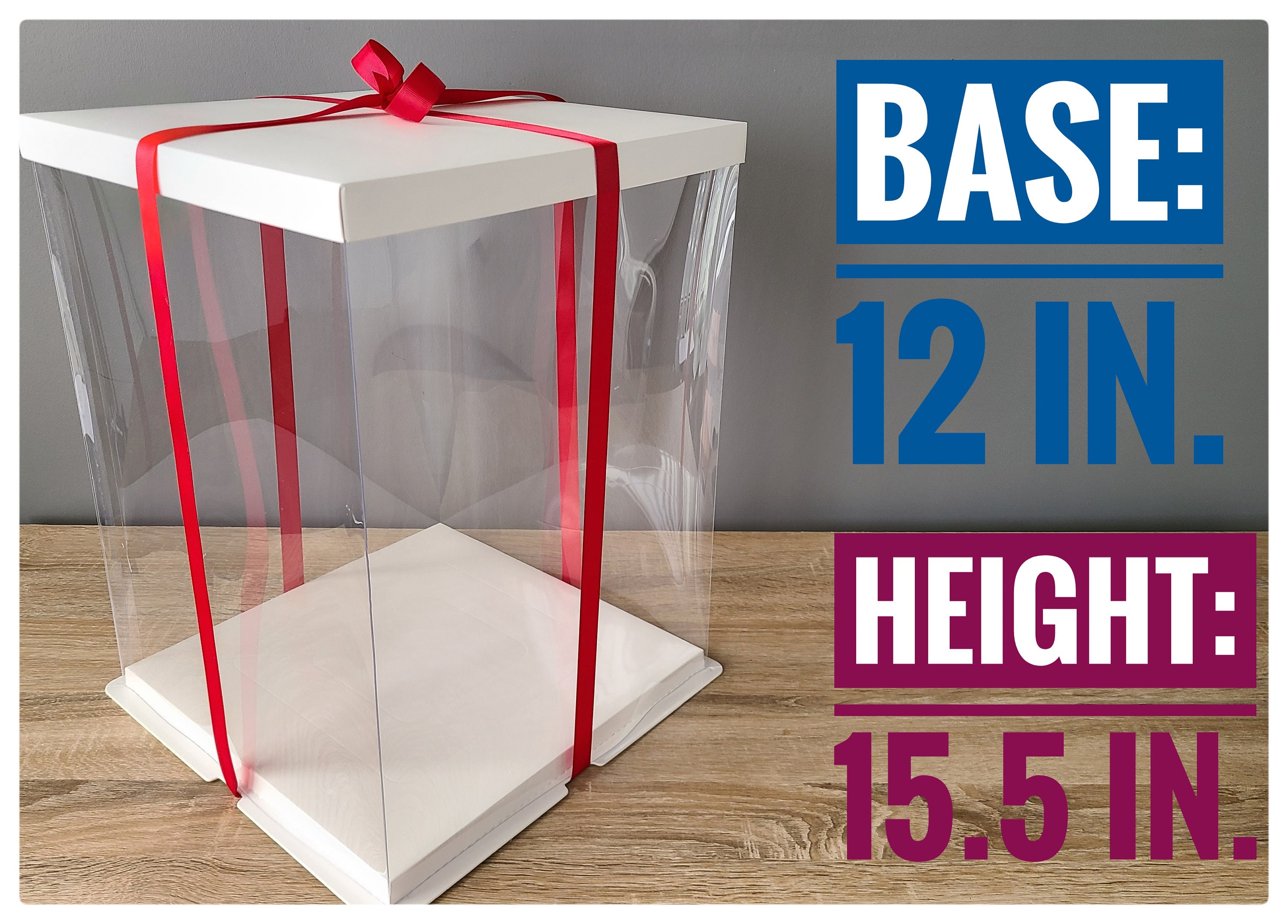 Extra Large Cake Boxes Tall Clear Cake Boxes Gift Boxes - Etsy Canada
