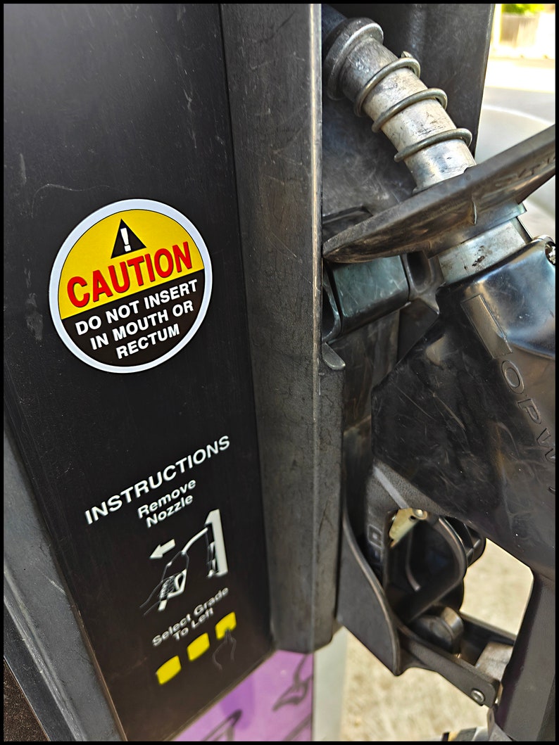 CAUTION !!! Fuel Pump Gag . . . (special: Buy 1 / Receive 8) - Etsy