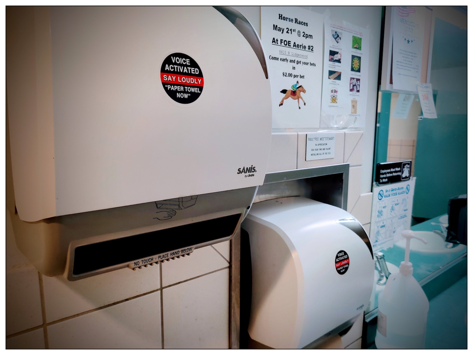 VOICE ACTIVATED STICKER - (for Public Paper Towel Dispensers) / Special ...
