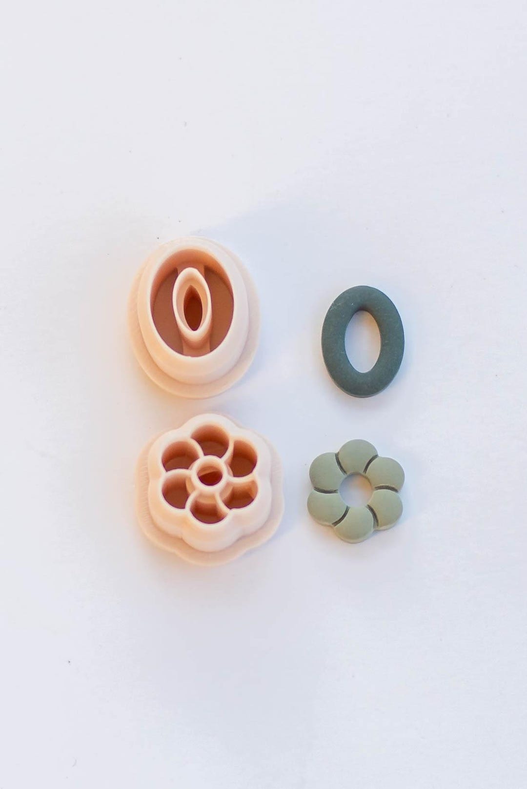 Simple 2 Piece Flower Cutter | Flower Cutter Clay | Polymer Clay Tools ...