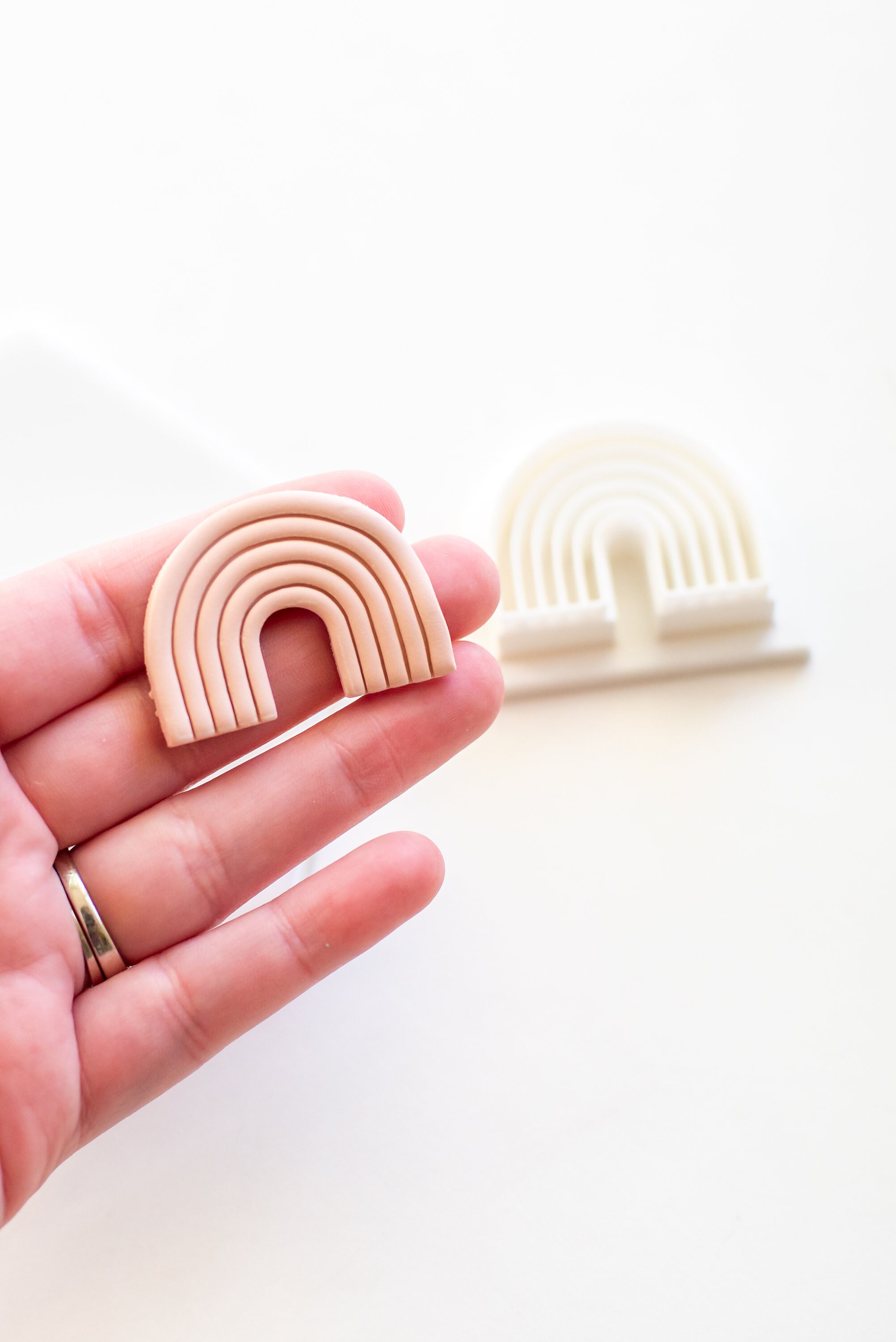 Wide Rainbow Embossing Cutter Rainbow Cutter Clay Cutters - Etsy