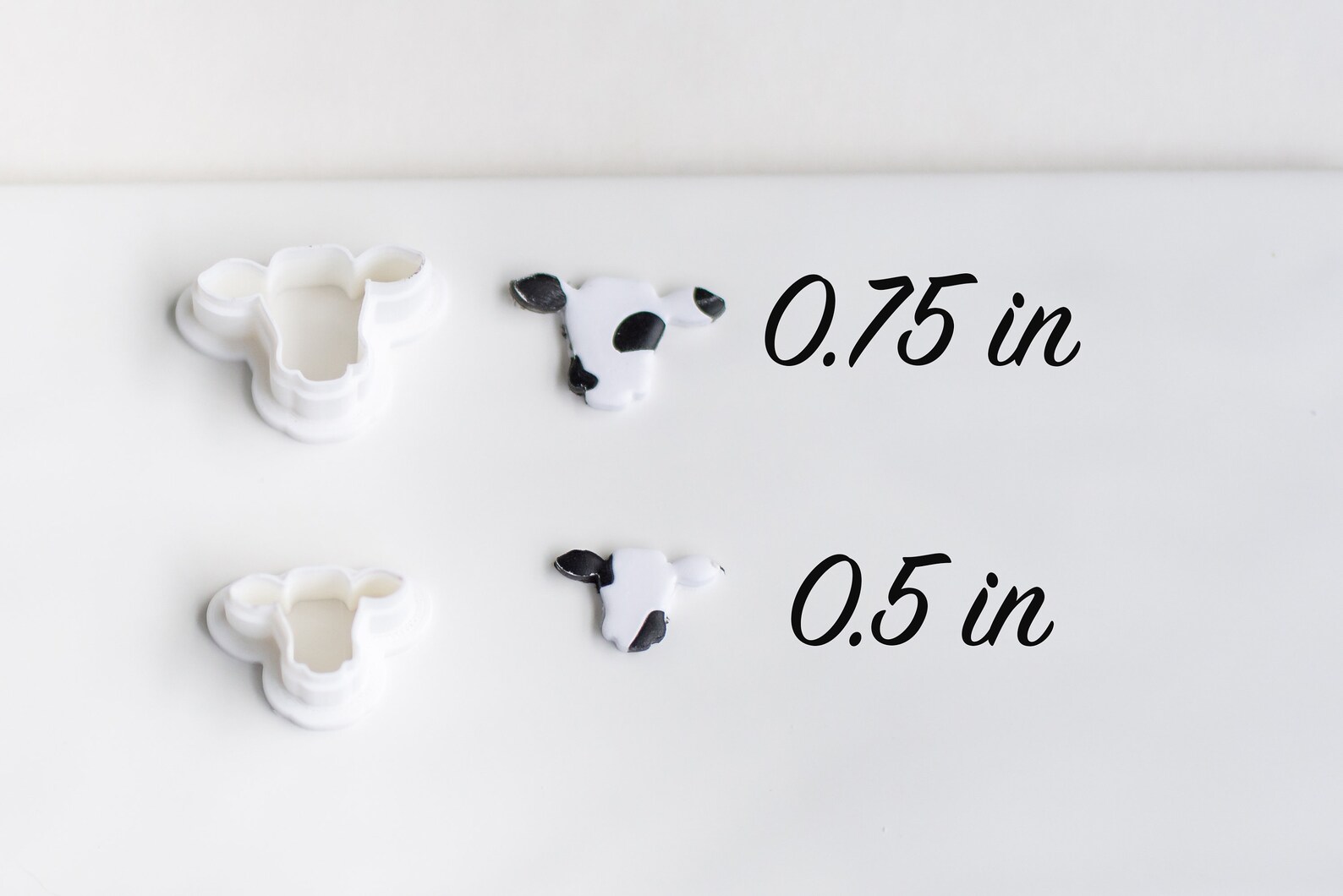 Cow Print Cutter for Clay Cow Cutter Set of 3 Cow - Etsy