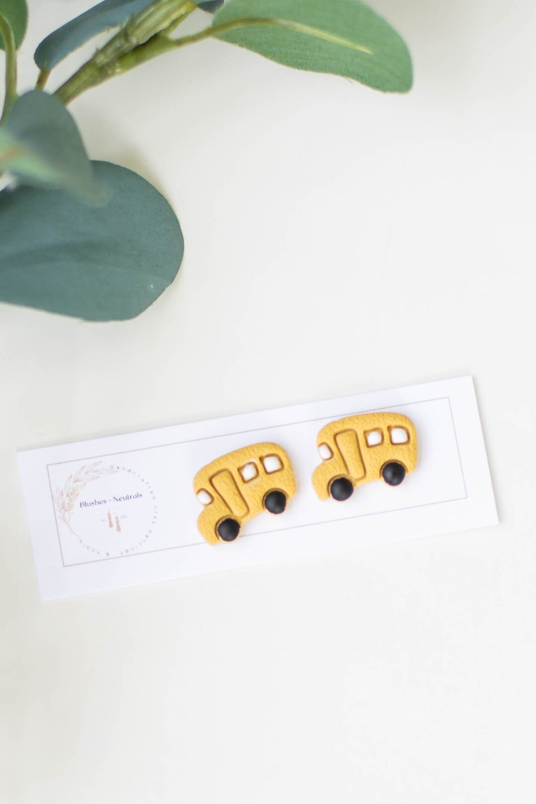 School Bus Earrings | Back to School Outfit | Teacher Earrings | Clay ...