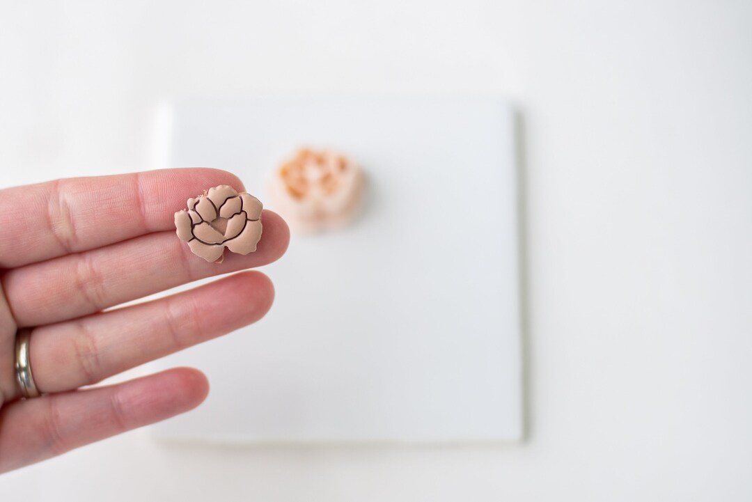 Peony Cutter | Peony Clay Cutter | Floral Cutter Clay | Earring Making ...