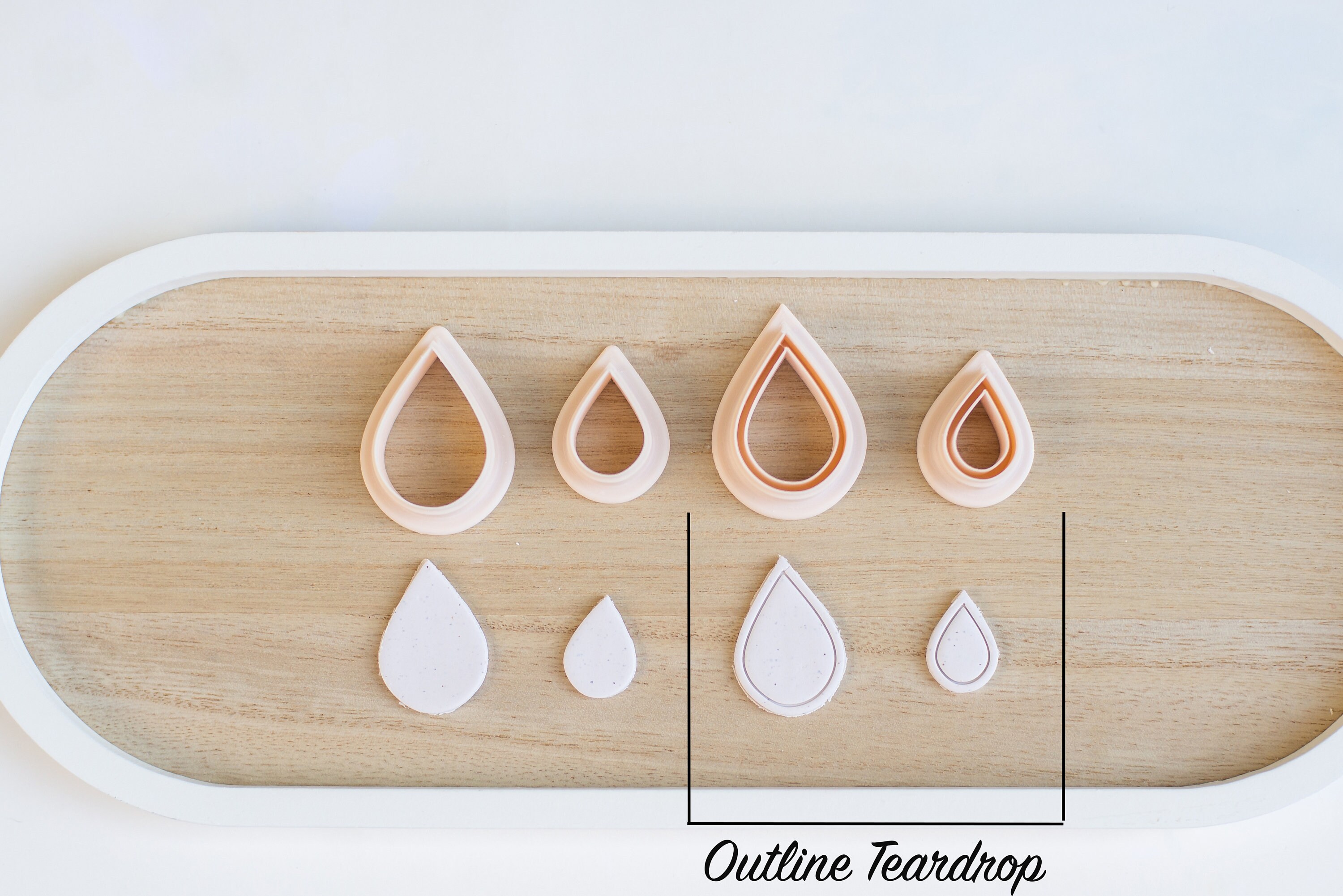 Teardrop Clay Cutter | Basic Cutters for Jewelry Making | Outline ...