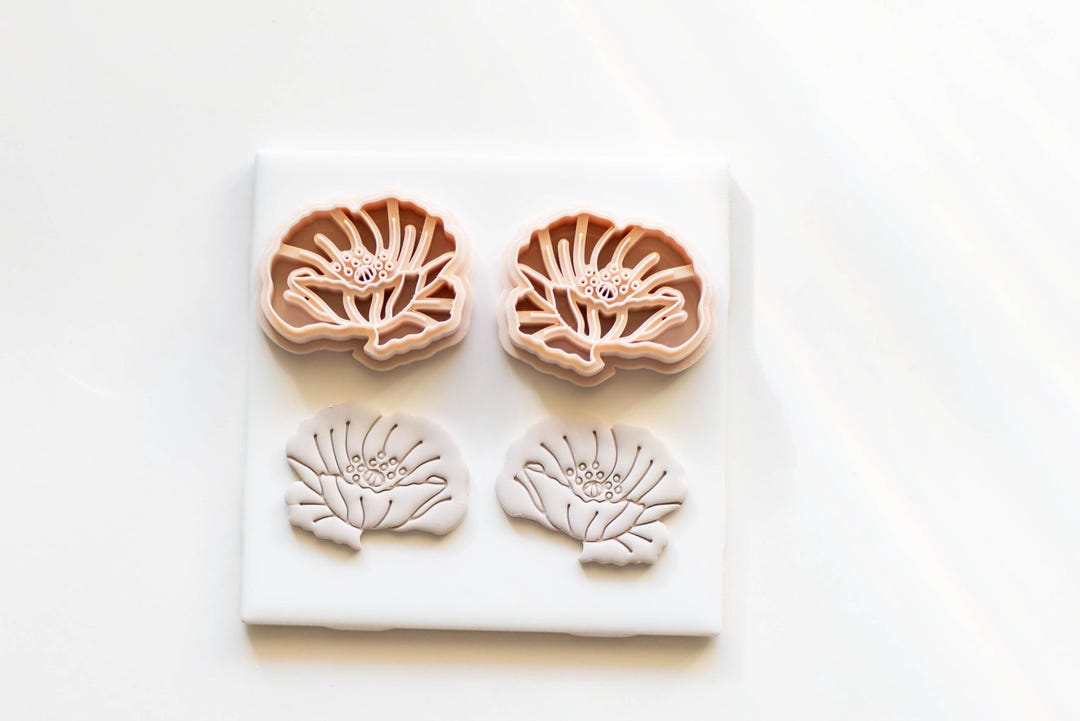 Poppy Flower Clay Cutter for Earrings | Large Clay Cutter | August ...