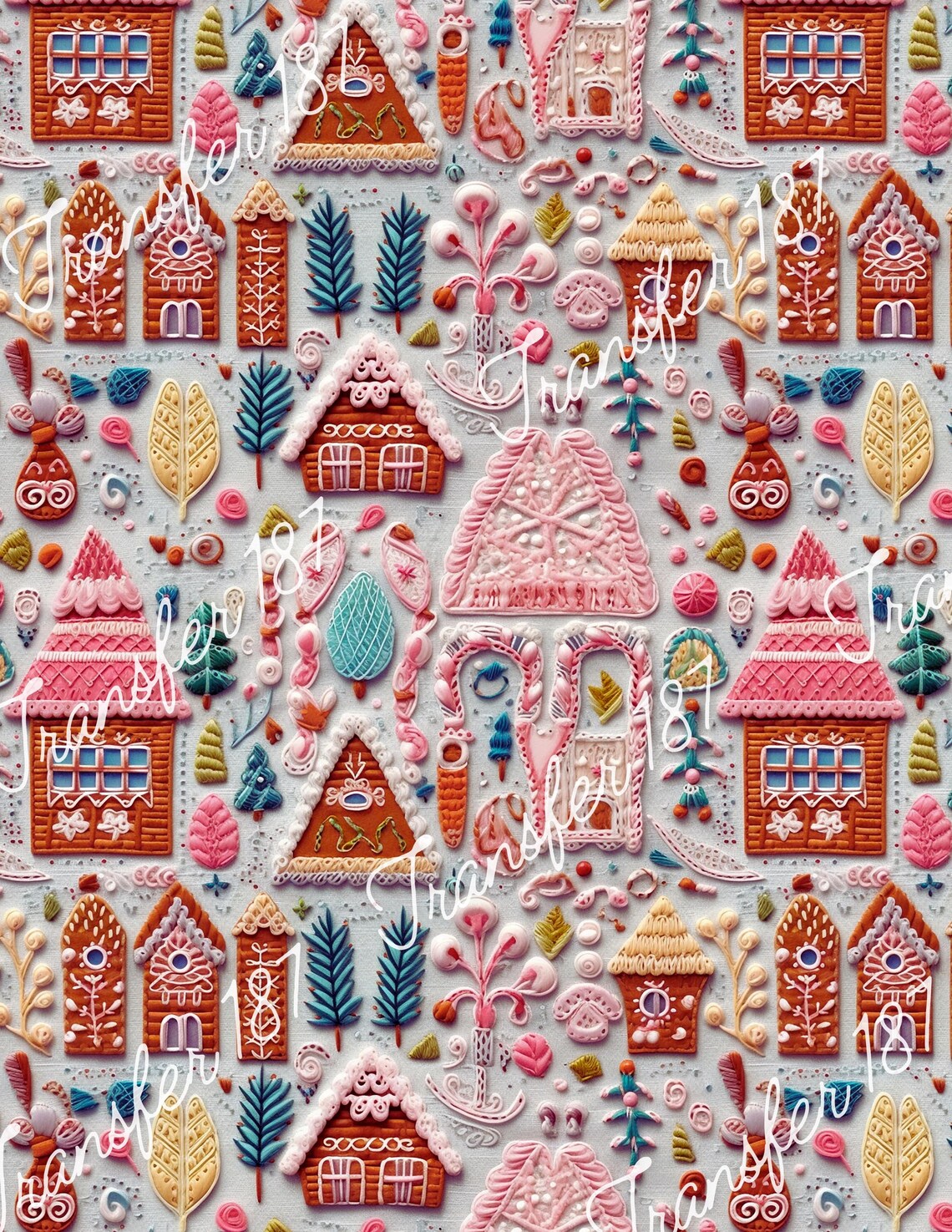 TP187 | Pink Christmas Transfer Paper for Polymer Clay | Clay Tools ...