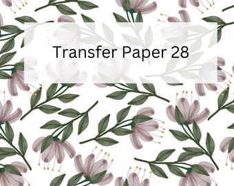 Transfer Paper Sheet 175 Watercolor Florals Water Soluble Paper Sheets ...