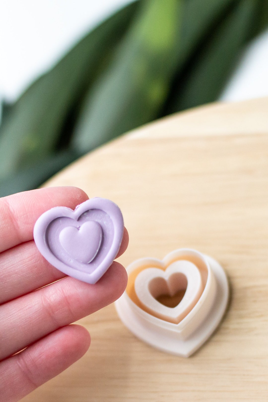Heart Debossing Cutter | Heart Cutter for Polymer Clay | Valentines ...