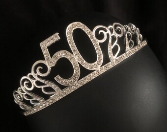 50th Birthday Crown | Etsy