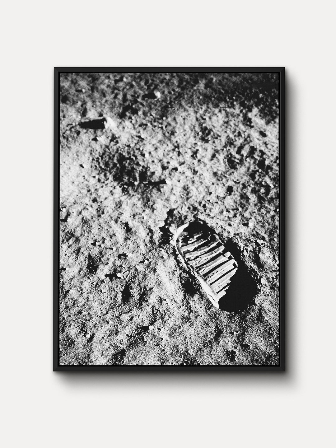 Apollo 11 Footprint Wall Art - First Step on Moon Picture, Space Prints ...