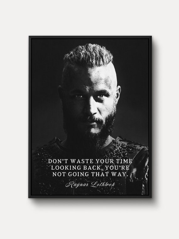 Ragnar Lothbrok Wall Art Vikings Tv Show Canvas Art Etsy