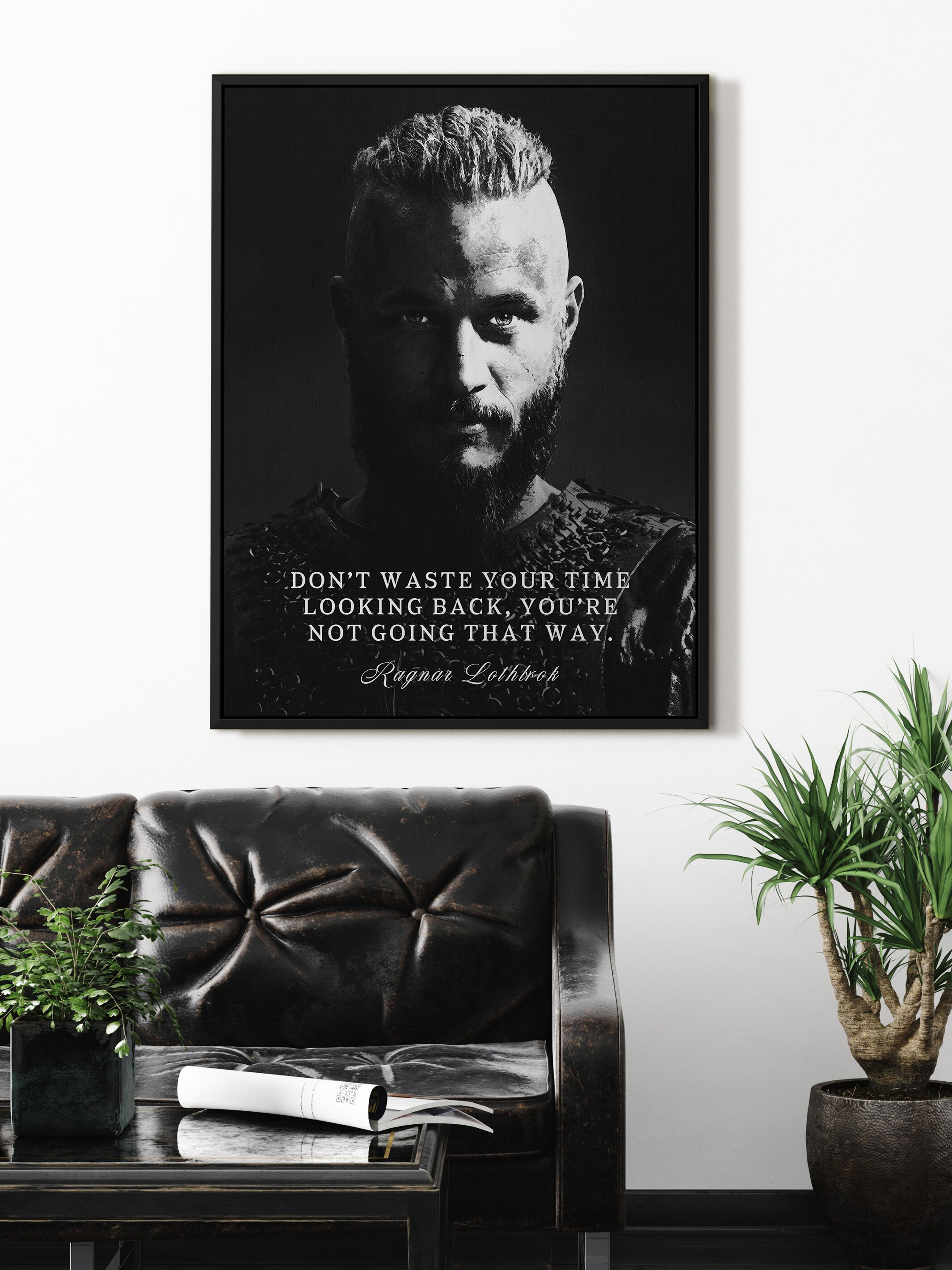 Ragnar Lothbrok WALL ART Vikings TV Show Canvas Art - Etsy