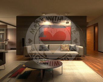 Modern Cozy Cabin Living Room Virtual Background for Microsoft Teams ...