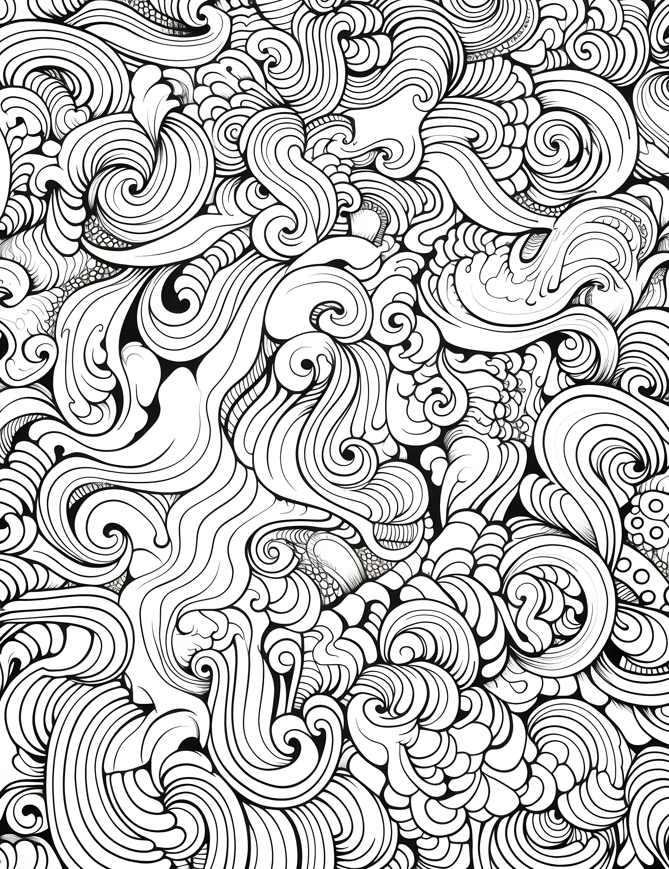 40 Printable Adult Coloring Pages - Hi-res Psychedelic Art - Etsy