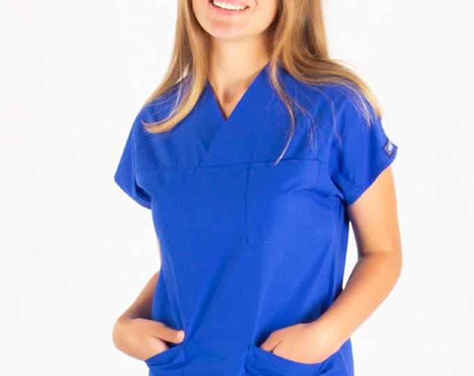 Baby Blue Scrubs Sets, Women Nurse, Medical Scrubs, Hospital Uniform ...