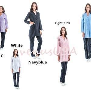 Light Pink, Colorful Lab Coats,lab Coats,embroidered Personalized Lab ...