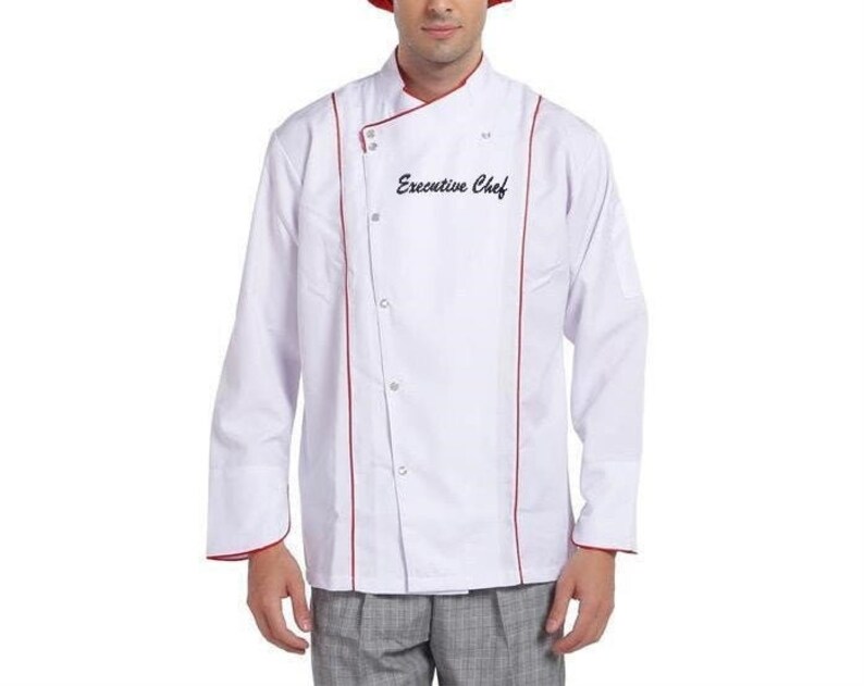 Executive Chef Embroidered Coats,custom Chef's Jacket,coat Chef Cook ...