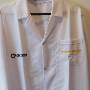 Personalized Logo Embroidered Lab Coats,embroider Your Logo and Name ...