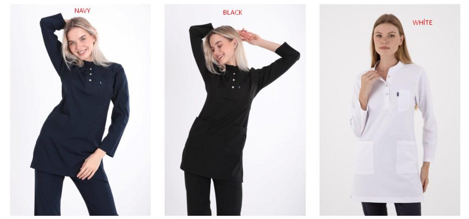 Long Sleeve Scrub Top,high Quality Stretch Fabric,embroider Your Logo ...