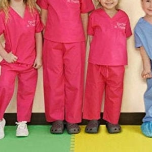 Personalized Monogrammed Kids' Scrubs, Child's Scrub Set,baby Scrubs ...