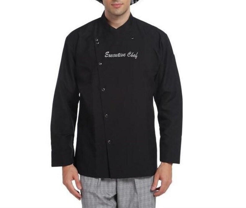 Executive Chef Embroidered Coatscustom Chef's Jacketcoat - Etsy