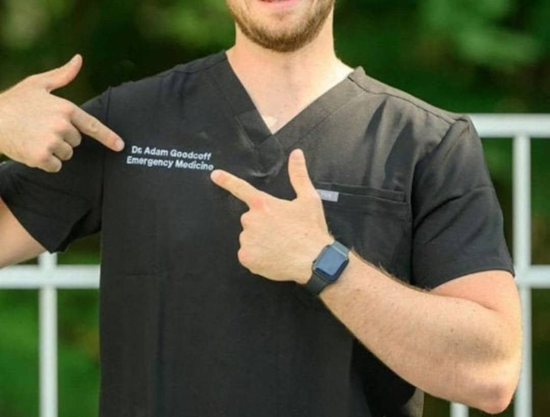 Personalized Scrub Set,high Quality Lycra Stretch Fabric,embroider Your ...