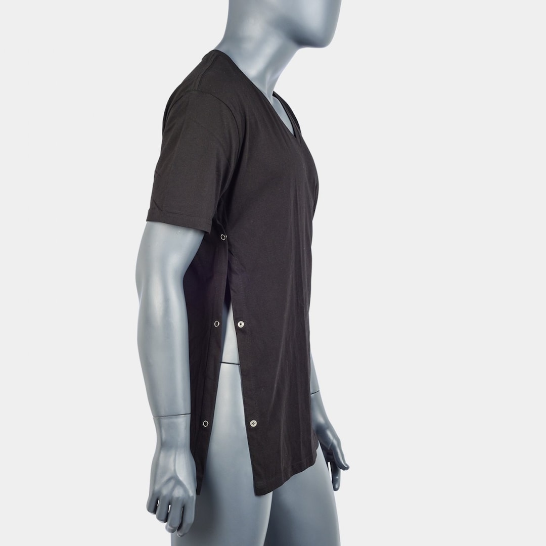 With Side Snaps T-shirt Model,chemo Port Shirt | Rehabilitation Shirt ...