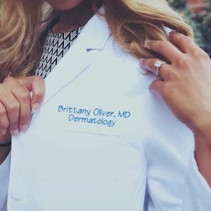 Personalized Logo Embroidered Lab Coats,embroider Your Logo and Name ...