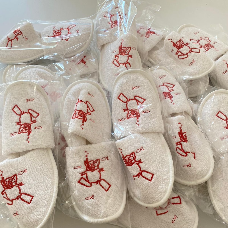Embroidered Slippers - Etsy