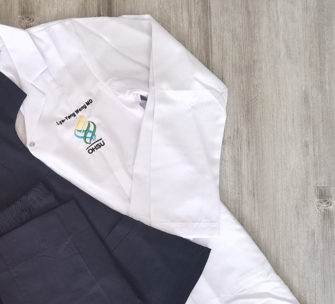 SHORT Lab Coat, Embroidered Medical Lab Coat, Personalized Lab Coat ...