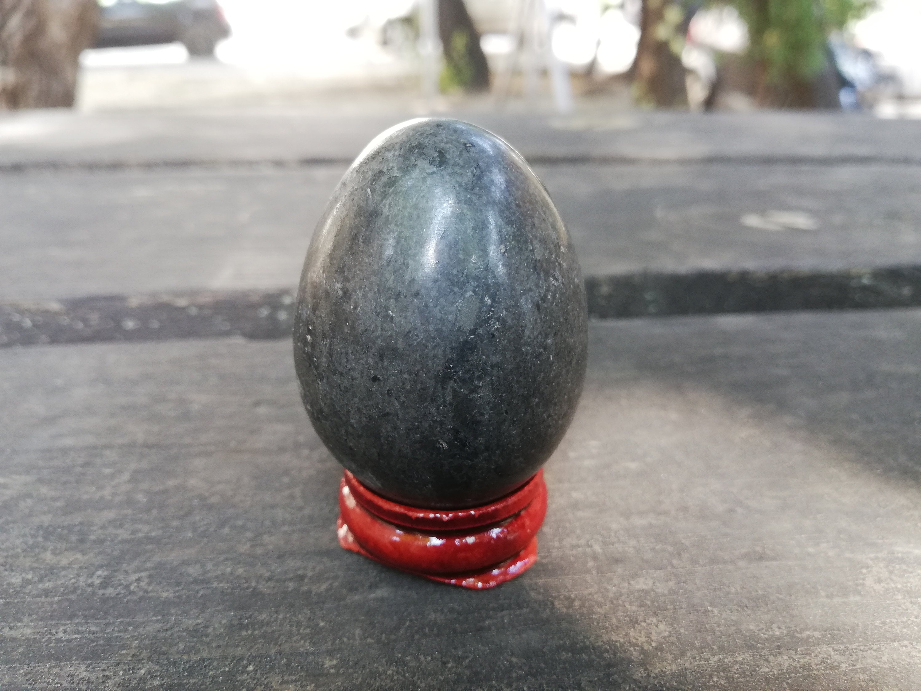 Shamanite Black Calcite Egg 51x36 Mm, 450 Ct, USA - Etsy