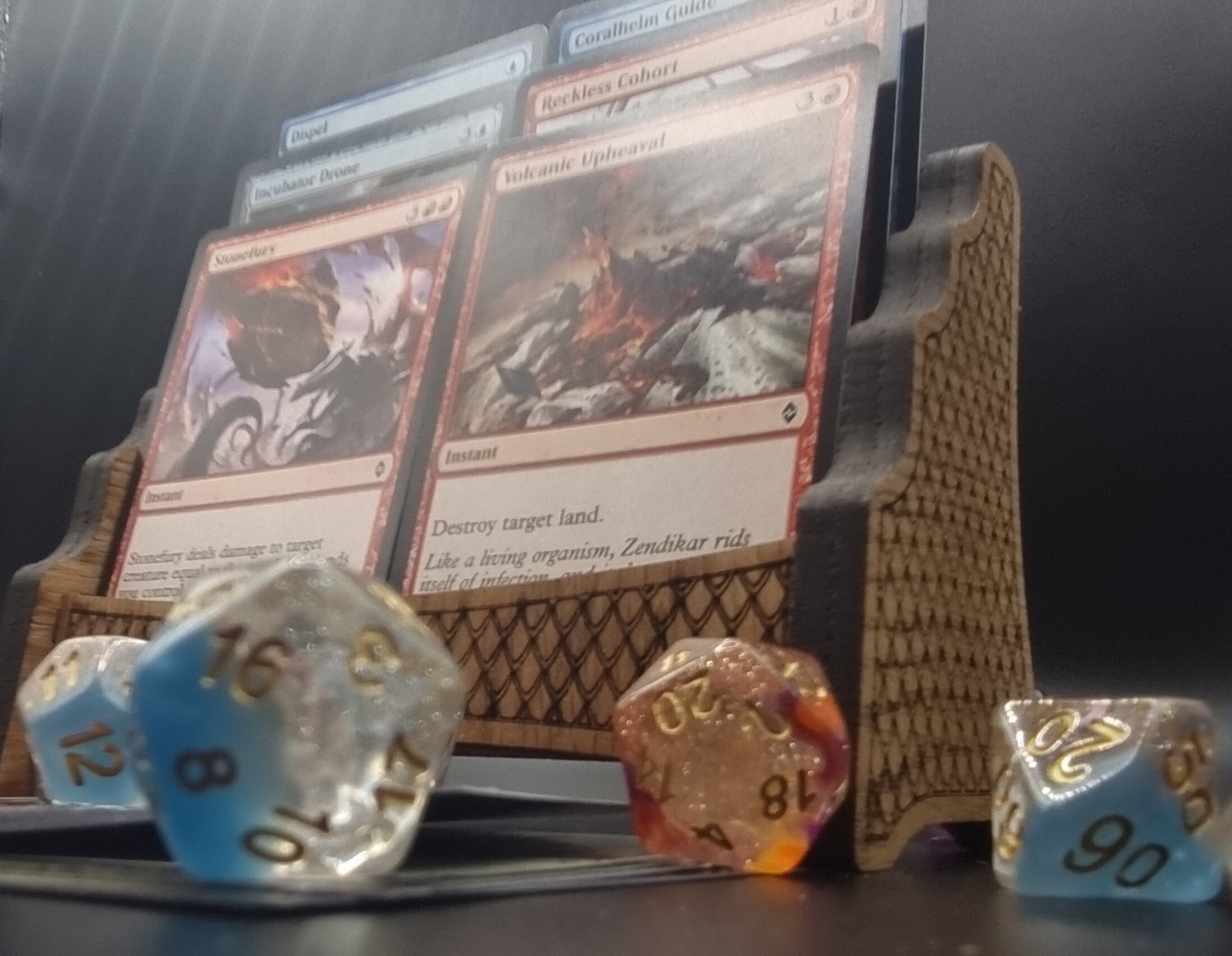 Gaming Card Holder Dragon Scale Card Stand Magic the - Etsy