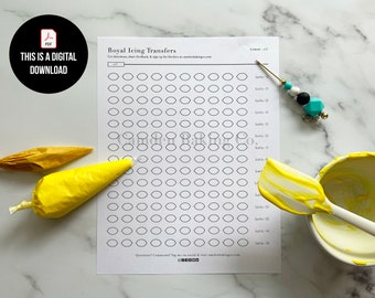 Lemon Royal Icing Transfer Template - Etsy