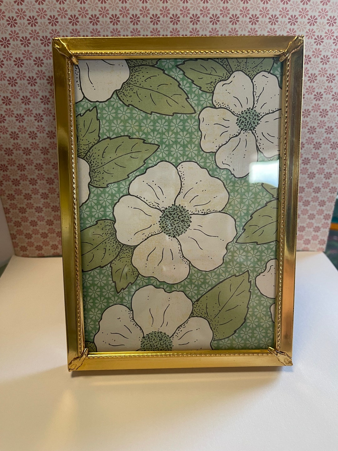 Vintage Metal Picture Frame - Etsy