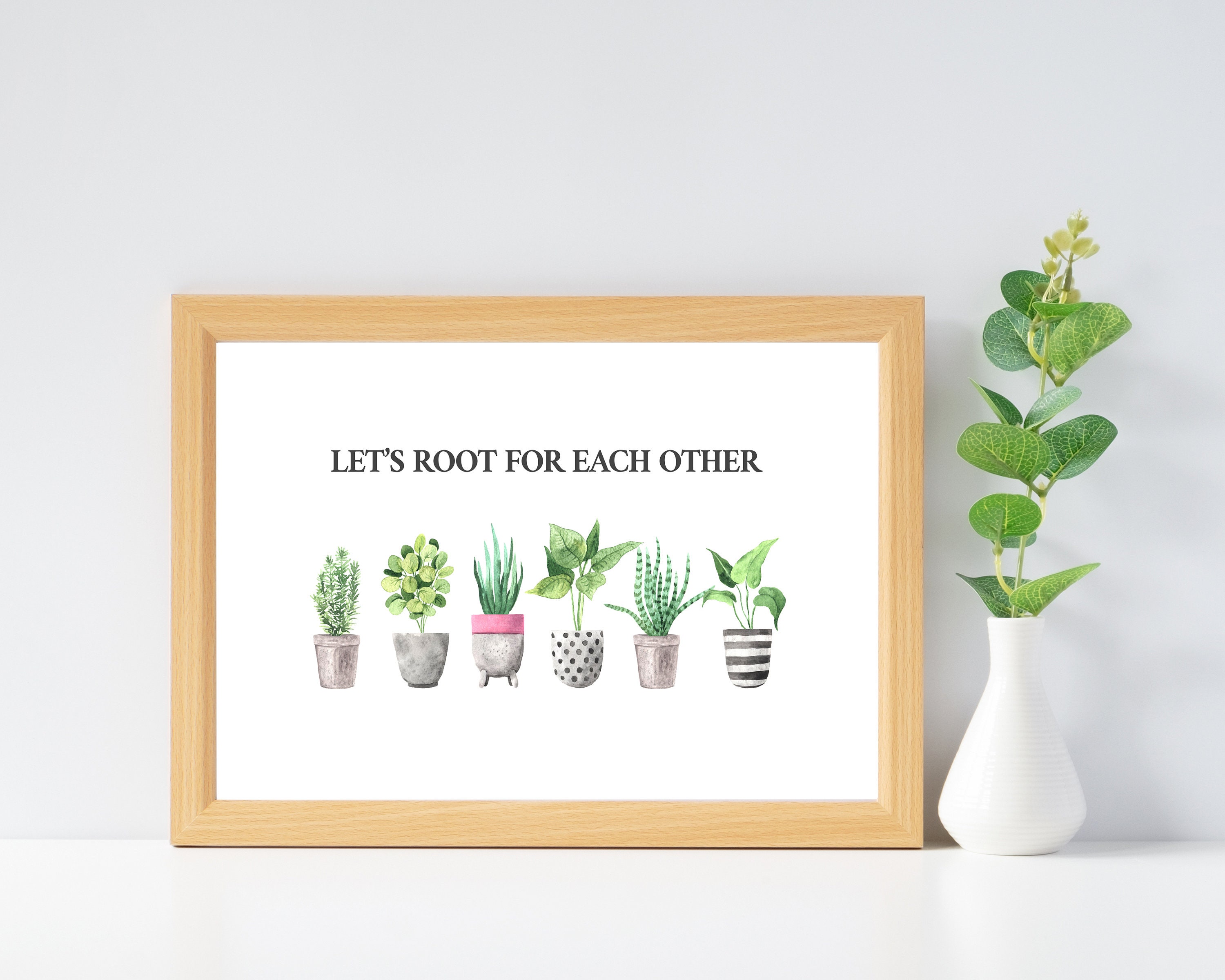 Let's Root for Each Other Printable Wall Art, Classroom Poster, INSTANT ...
