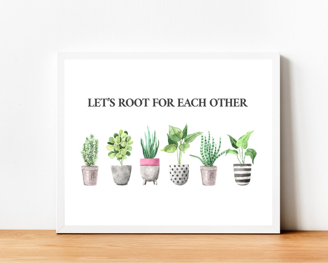 Let's Root for Each Other Printable Wall Art, Classroom Poster, INSTANT ...