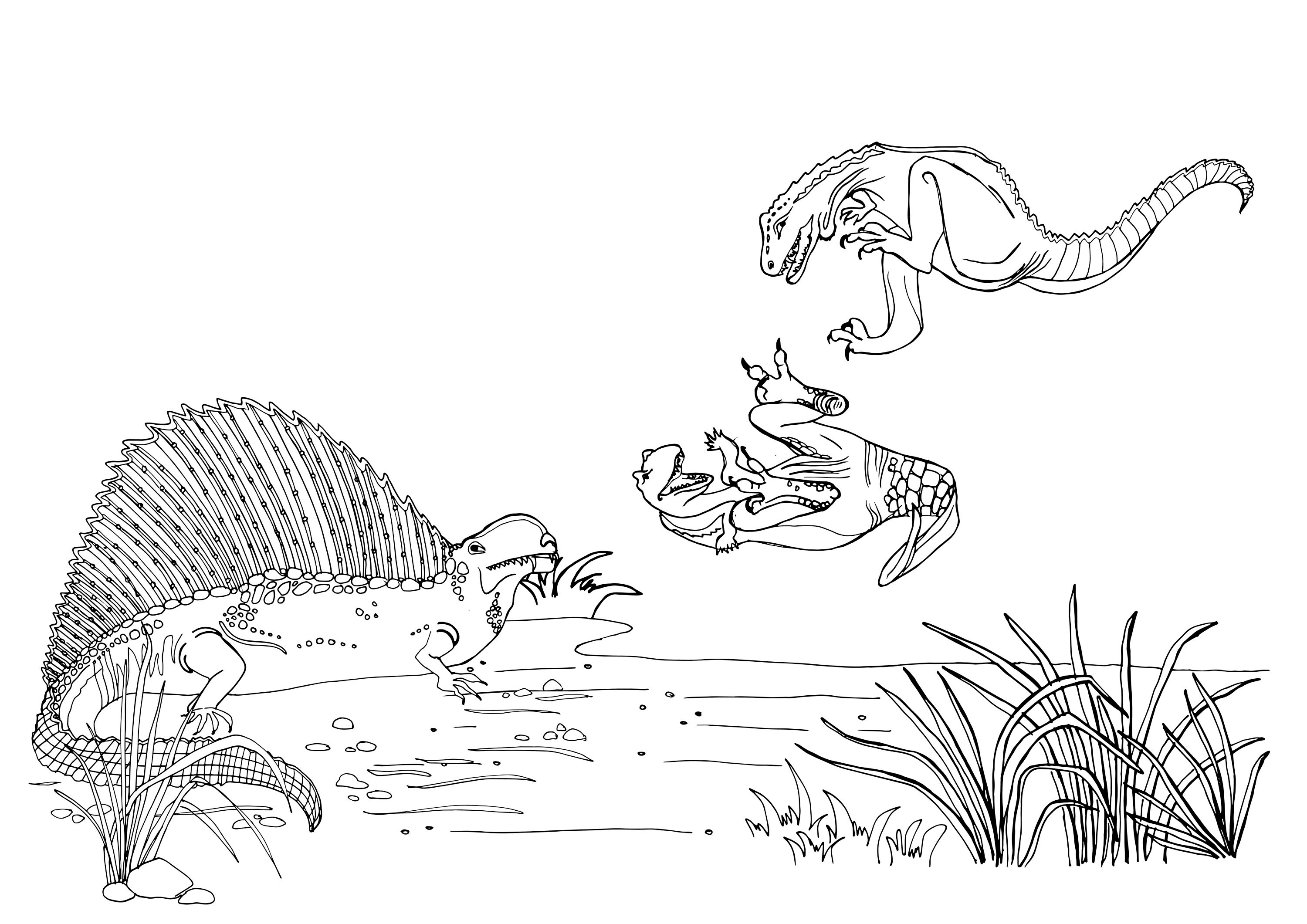 Dino Colouring Pages for Kids, 17 Colouring Pages, Games for Kids ...