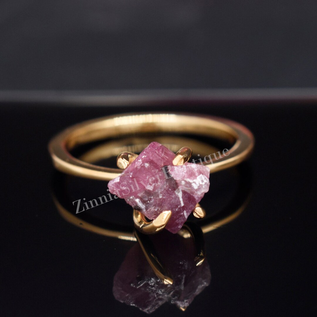 Nataural Rawnat Tourmaline Ring, Tourmaline Ring, 925 Sterling Silver ...