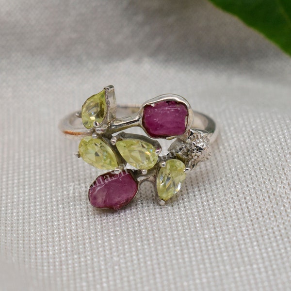Raw Ruby Ring - Etsy