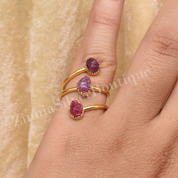 Raw Ruby Ring - Etsy