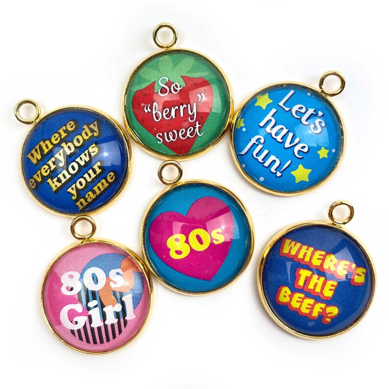 1980s Designer Charms - 80s Girl, Sitcoms, Jelly Shoes, Banana Clips ...