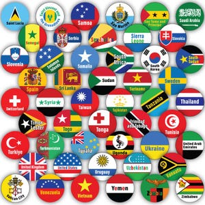 World Traveler Flag Charms – Country Flags, Full Color, 16 or 20mm ...
