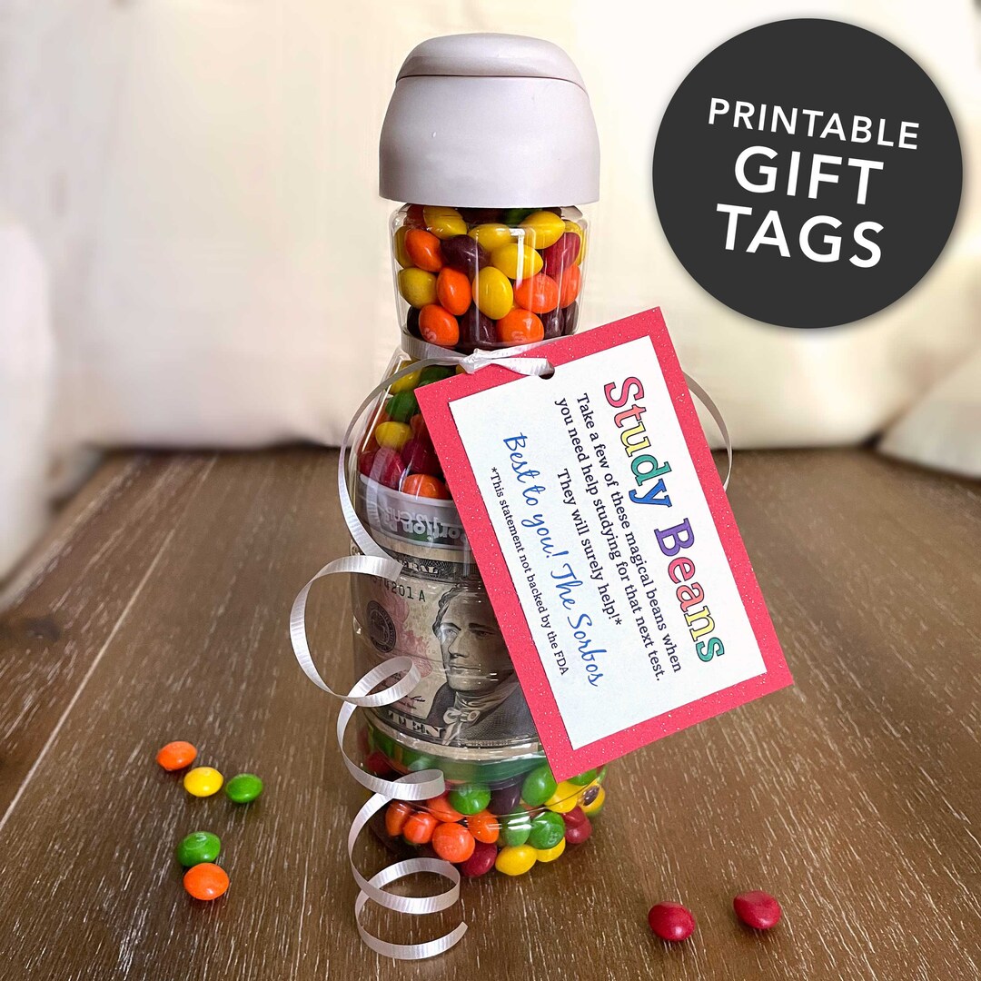 Study Beans Graduation Gift Tag – Graduation DIY Candy Craft Gift ...